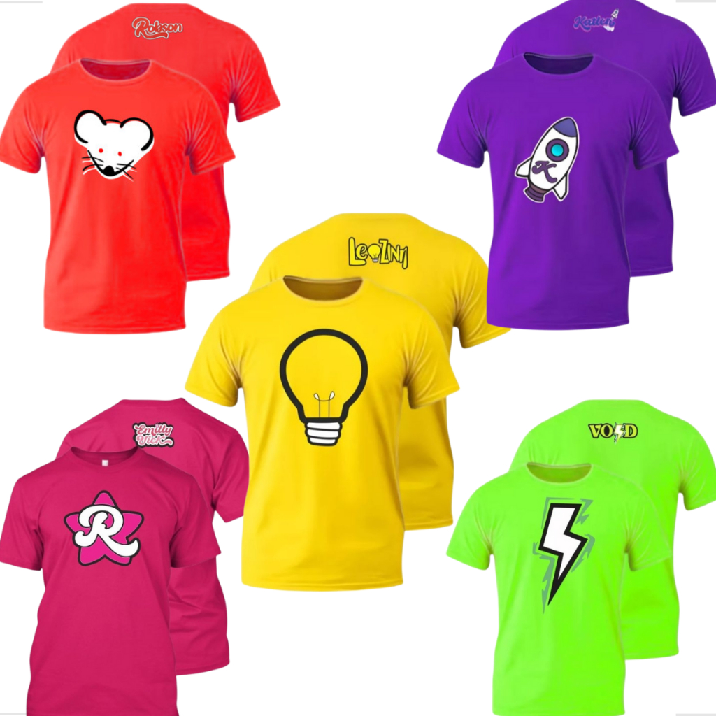 Camiseta Emilly Vick Katlen Void Leozin Robson Rato 100% Algodão ...