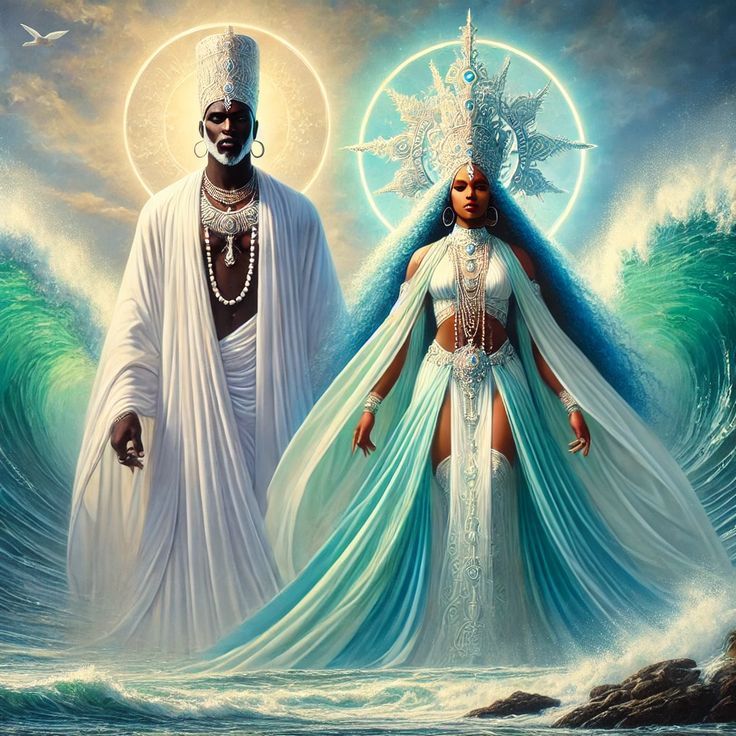 OXALA E IEMANJA Rainha do Mar: Homenagem a Iemanjá - Placa Decorativa MDF 30x20 | Shopee Brasil