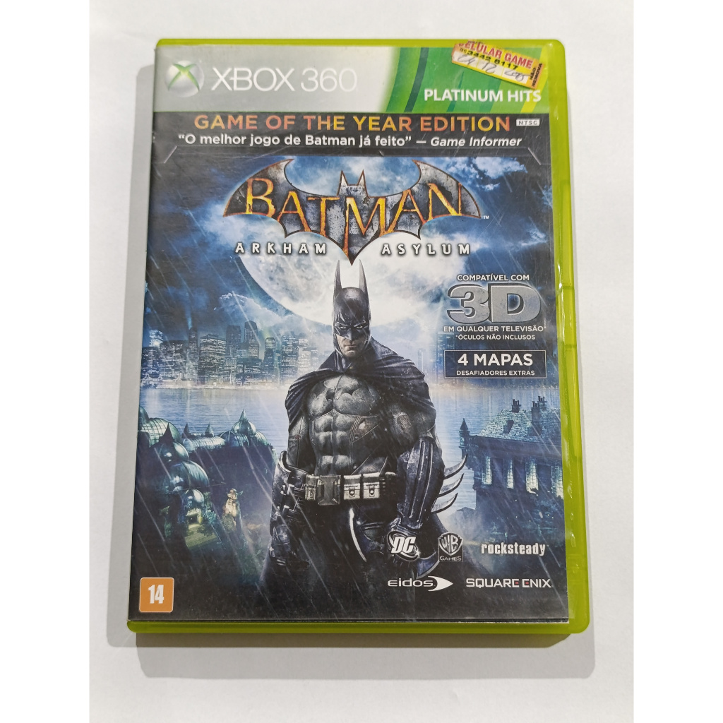Batman Arkham Asylum p/ Xbox 360 Original | Shopee Brasil