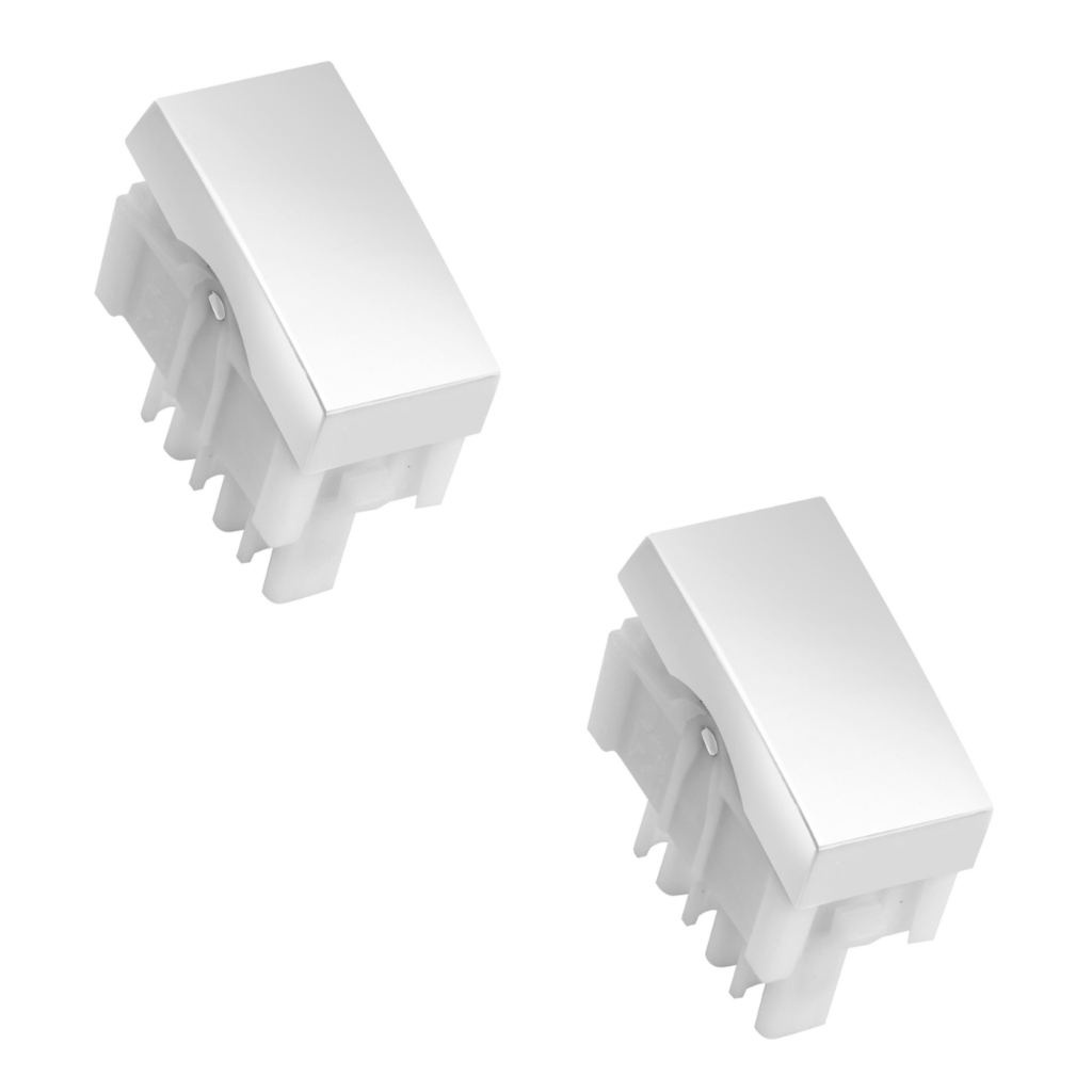 Kit c/ 2 Módulos Alumbra Inova Pro Branco Interruptor Simples 85011 ...