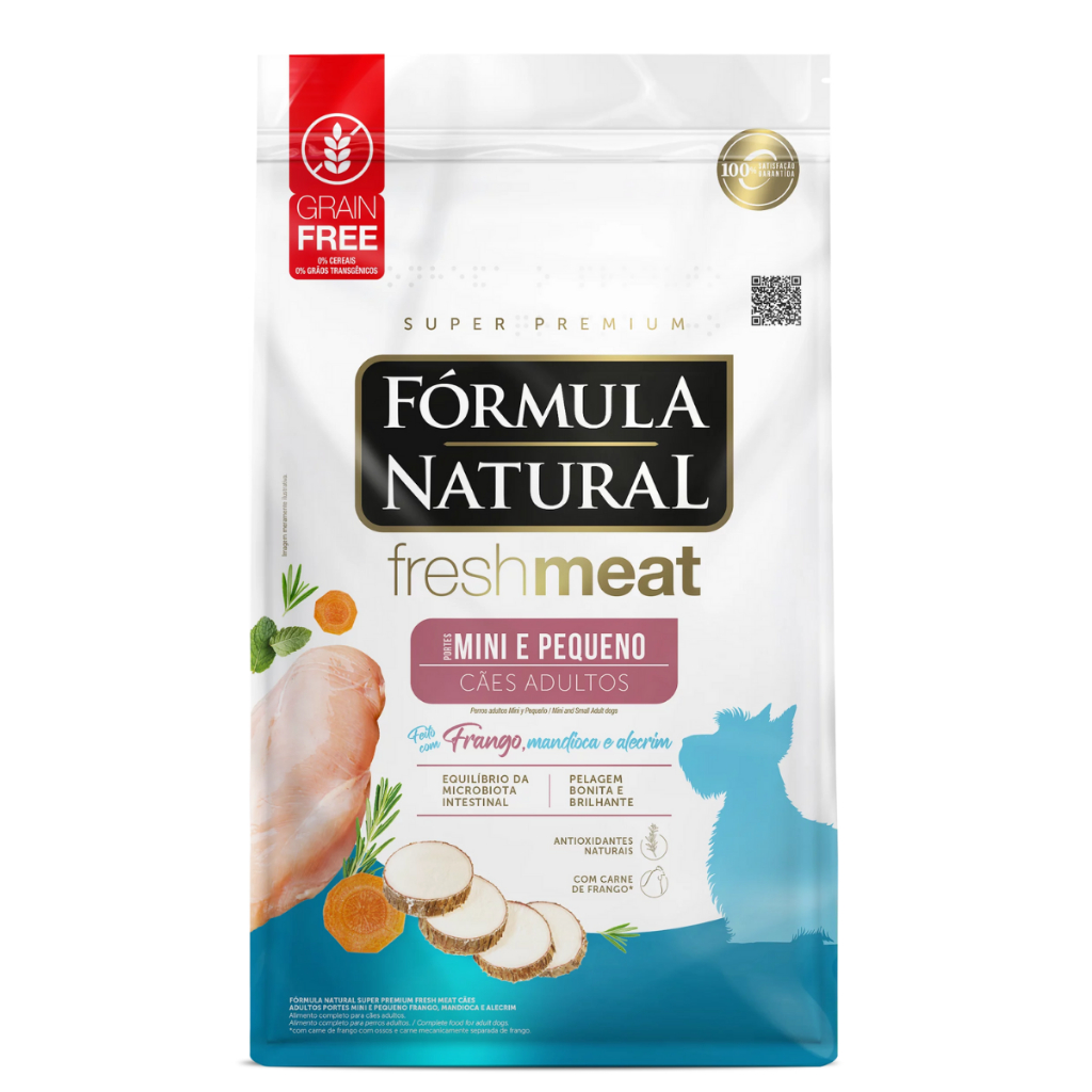 Ração Seca Fórmula Natural Fresh Meat Cães Adultos Raças Mini e Pequena ...