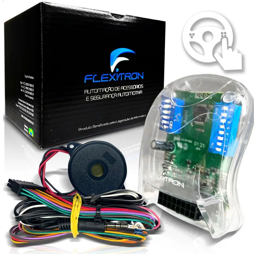 Interface Comando De Volante Universal Fiv-can Com Buzzer - Flexitron | Shopee Brasil