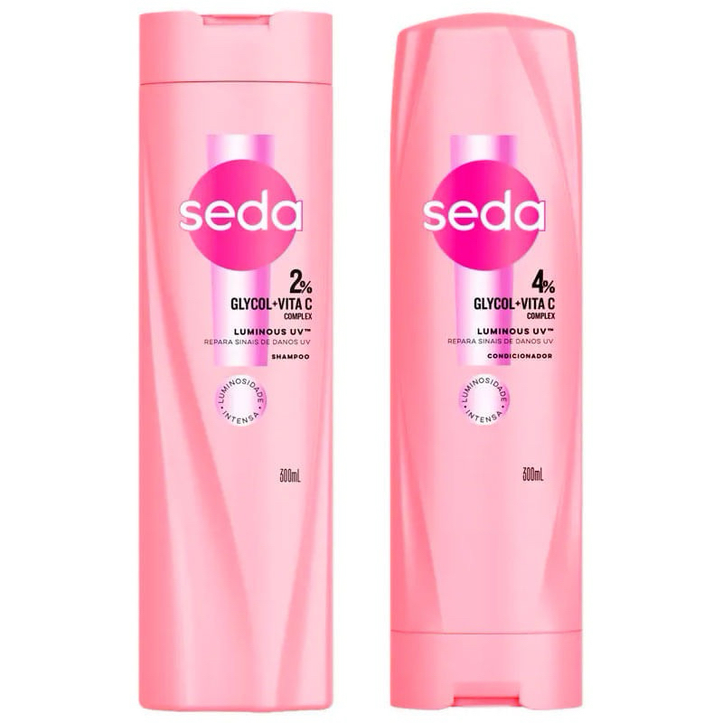 Kit Seda Glycol + Vita C Complex Luminous UV Shampoo 300ml ...