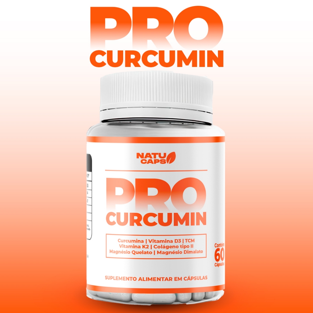 1 Un Pro Curcumin Original - 60 Cápsulas - Envio Imediato - Alívio de ...