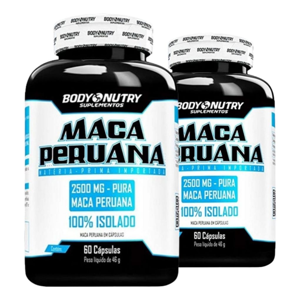 Kit 2 Suplemento Maca Peruana Body Nutry 60 Cápsulas - Energia | Shopee ...