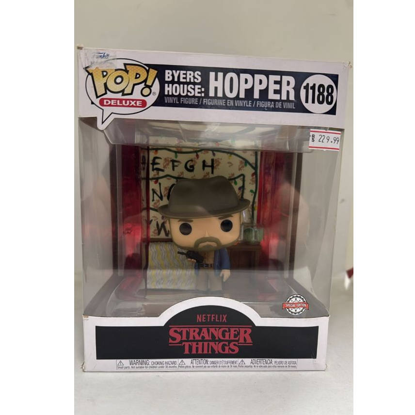 Funko Pop Hopper 1188 Byers House Original Stranger Things - Faz a Boa!
