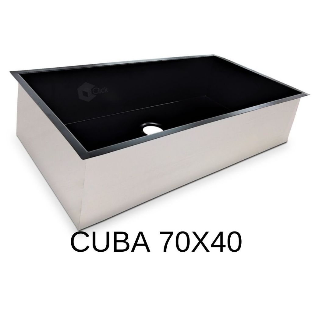 CUBA PARA COZINHA INOX 70X40 PIA GOURMET | Shopee Brasil