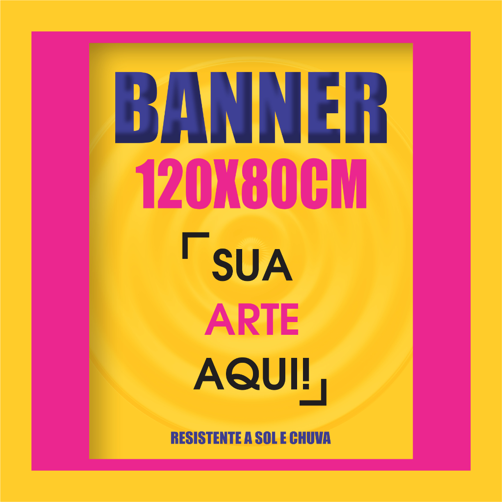 BANNER/LONA PERSONALIZADA 120X80CM | Shopee Brasil