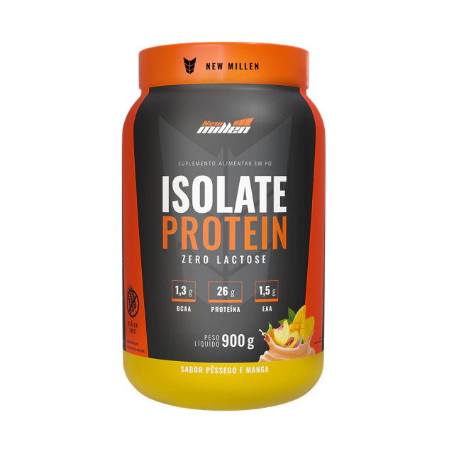 Whey Protein Isolado Proteina bovina Isolada 900g Proteína Isolada New Millen | Shopee Brasil