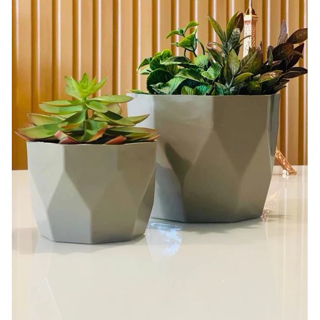 kit 2 Vasos cachepô para plantas decorativos red. diamante n1 e n2 ...