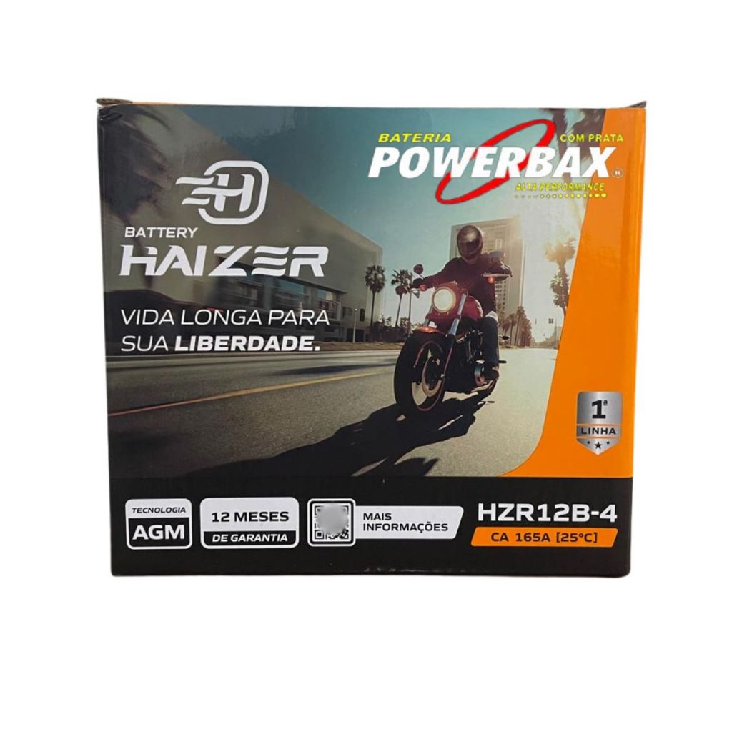 Bateria De Moto Yamaha Xj6 600cc N / F Especial Abs HZR12B-4 Selada ...