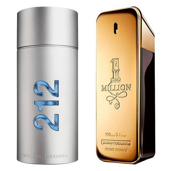 Combo 2 Perfume Base de Óleo 212 Men e One Million 100ml | Shopee Brasil
