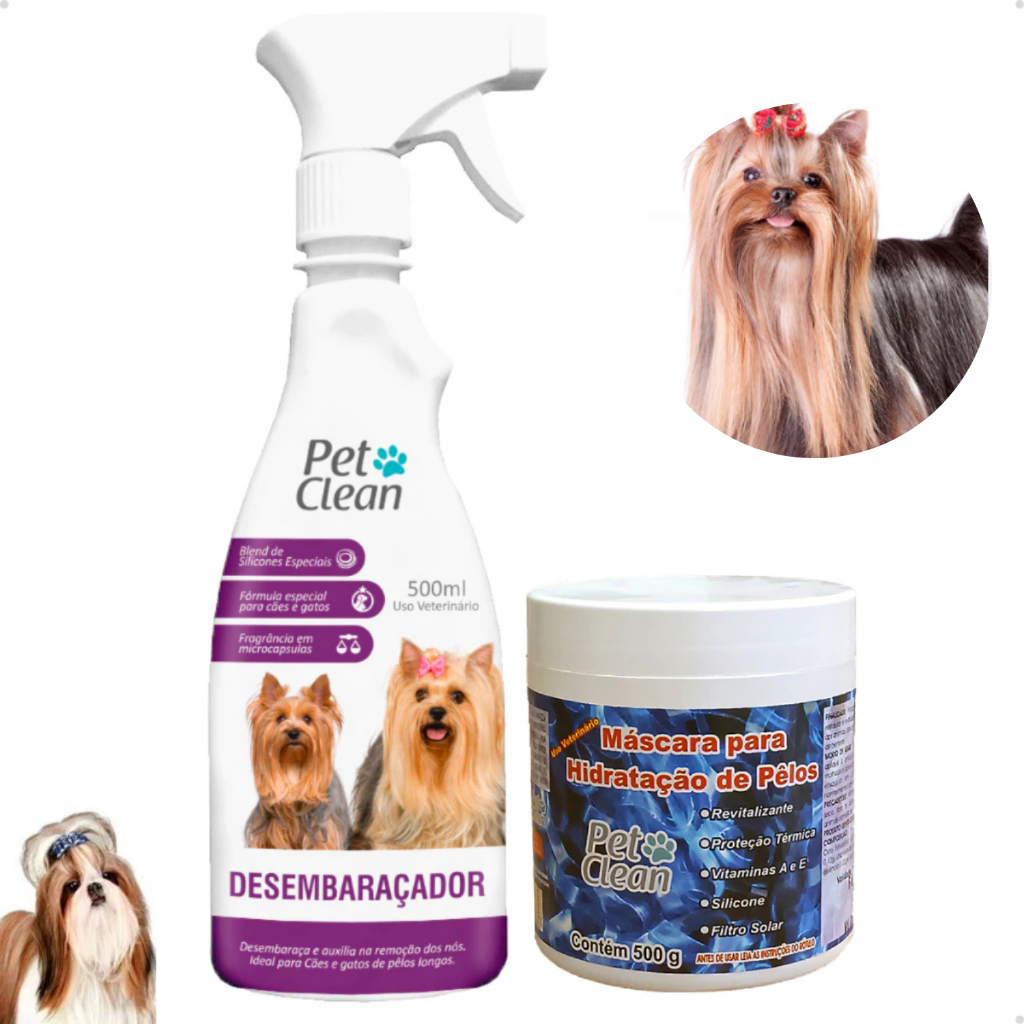 Kit Máscara de Hidratação Soft Line 500g + Desembaraçador Pelos Longos ...