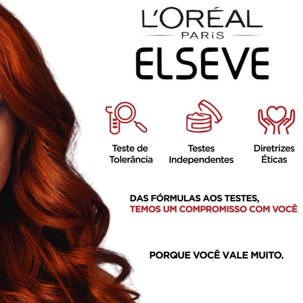 Kit elseve color vive vermelho shampoo + condicionador | Shopee Brasil