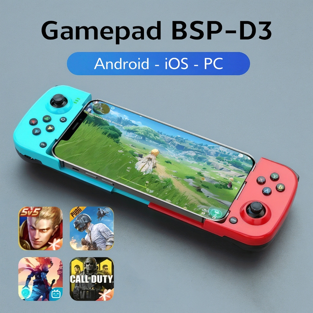 Joystick Ajustável sem fio para celular BSP-D3 Bluetooth Android, iOS, PC, Steam | Shopee Brasil
