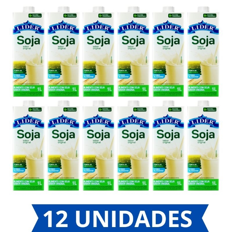 LEITE DE SOJA ORIGINAL LIDER | Shopee Brasil