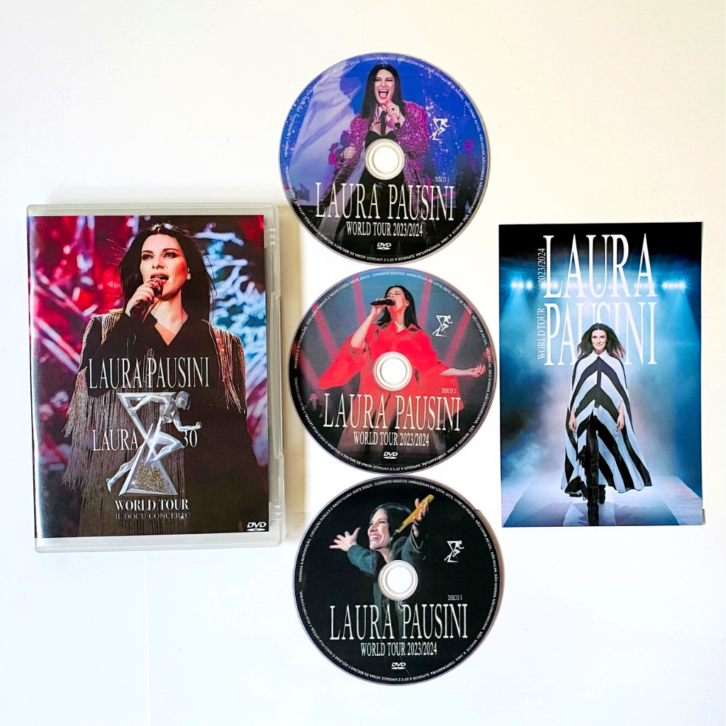 DVD Laura Pausini World Tour 2023 2024 Laura 30 World Tour Il Docu Concerto Laura Pausini Live ...