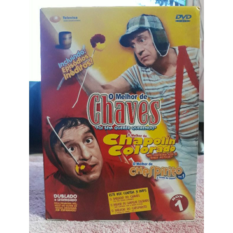 Box 1- DVD original-Chaves,Chapolin e Chespirito | Shopee Brasil