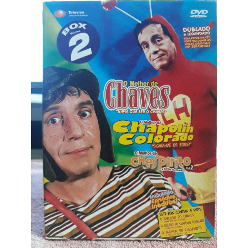 Box 2- DVD original: Chaves,Chapolin e Chespirito | Shopee Brasil