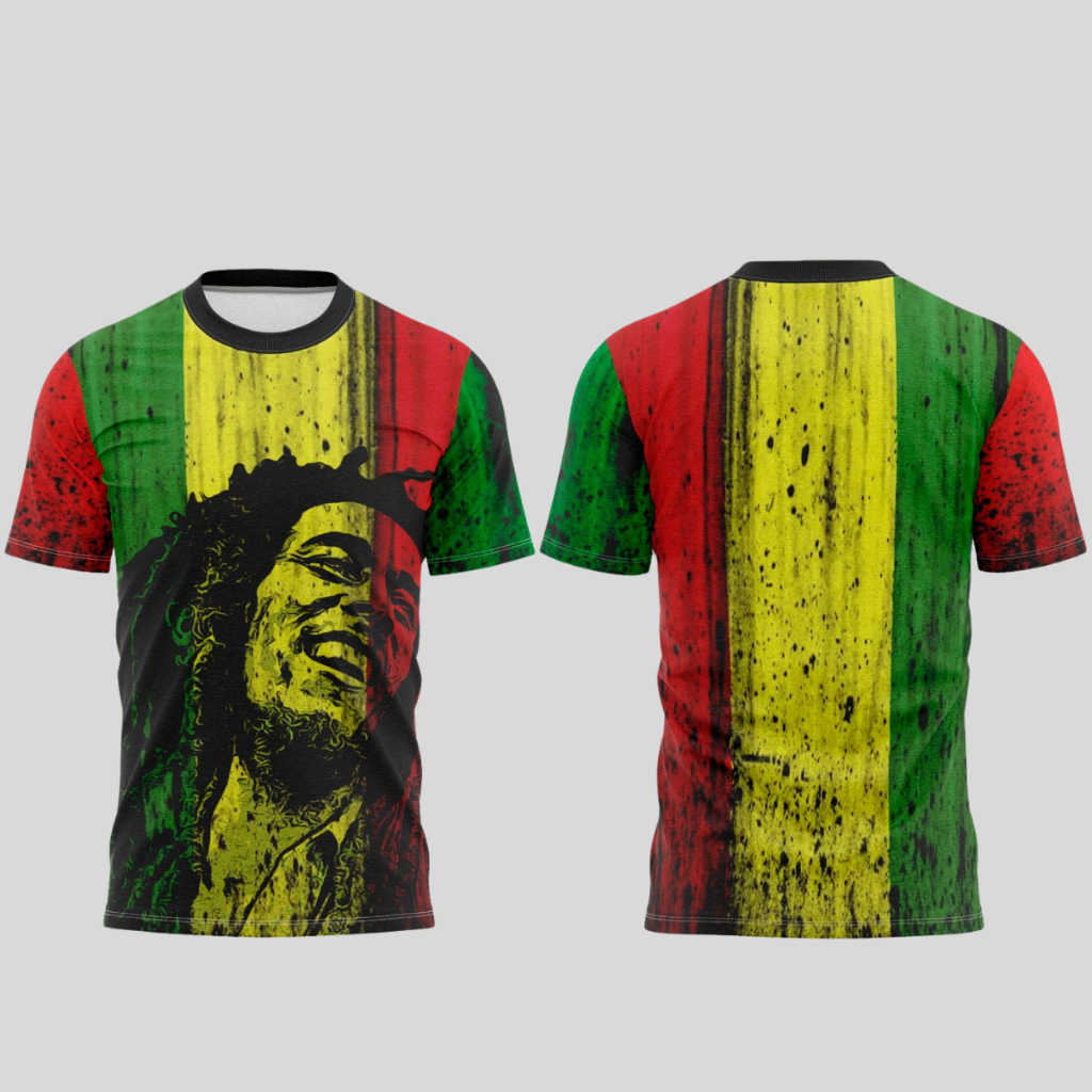 Camiseta masculina BOB Marley Camisa Chaviando Tudo Na Quebrada Reggae ...