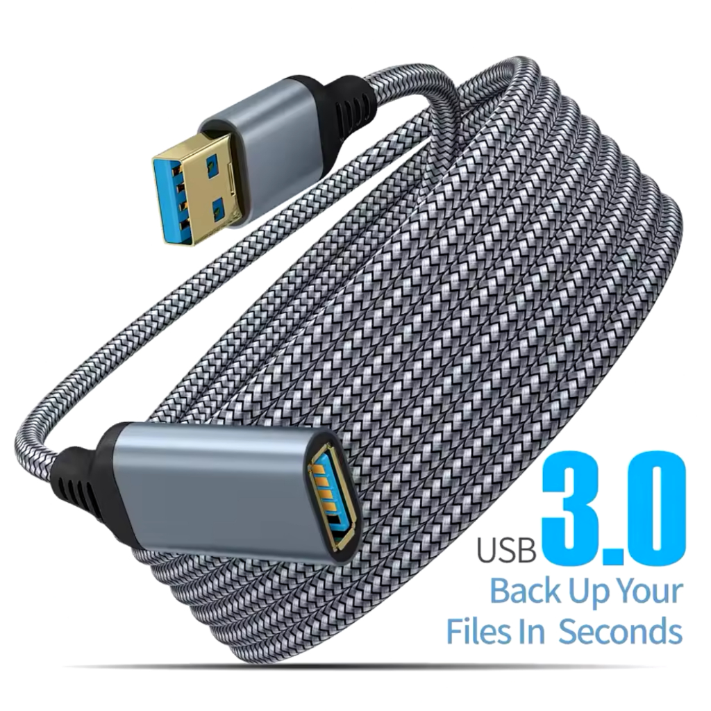 Cabo Usb 3.0 Extensor USB Macho x USB Fêmea Transferência de Dados ...