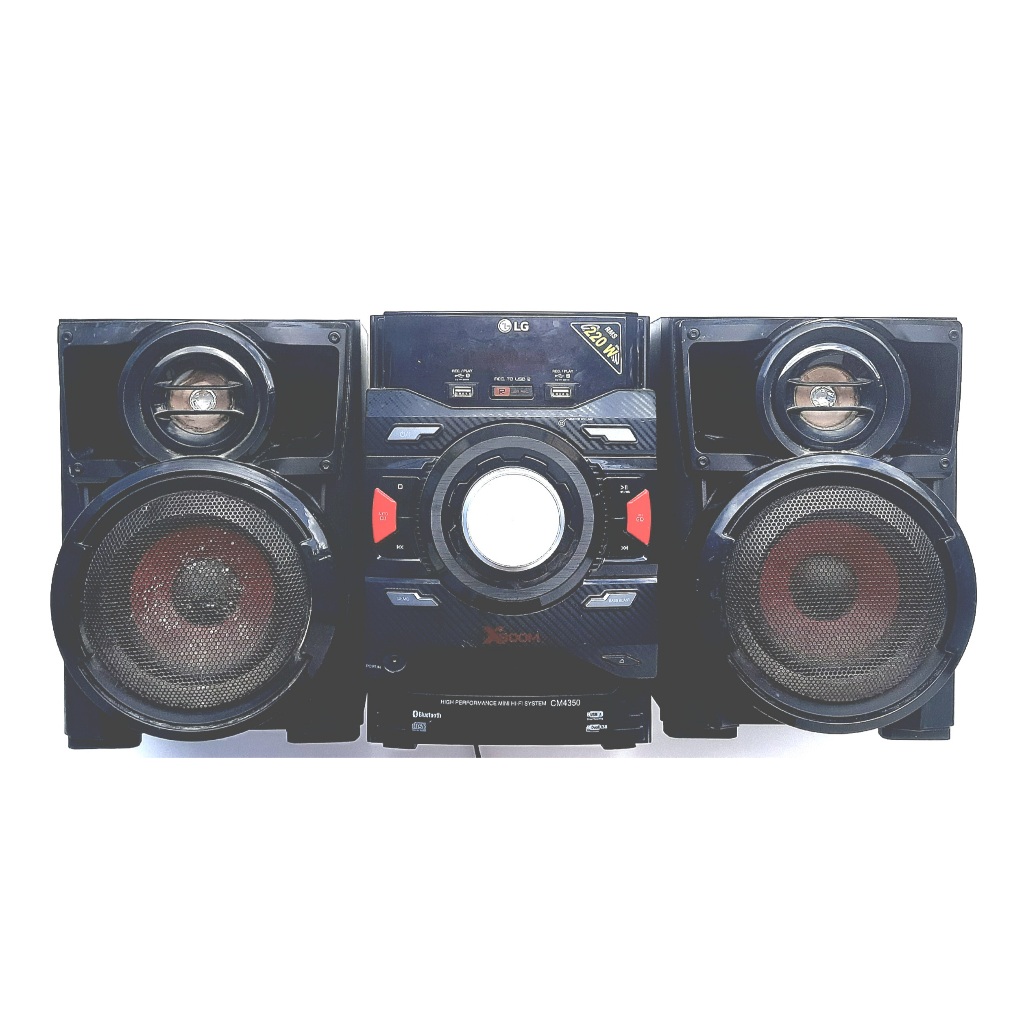 Mini System LG Cm4350 Com Caixas De Outro LG e com pequeno defeito mas ...