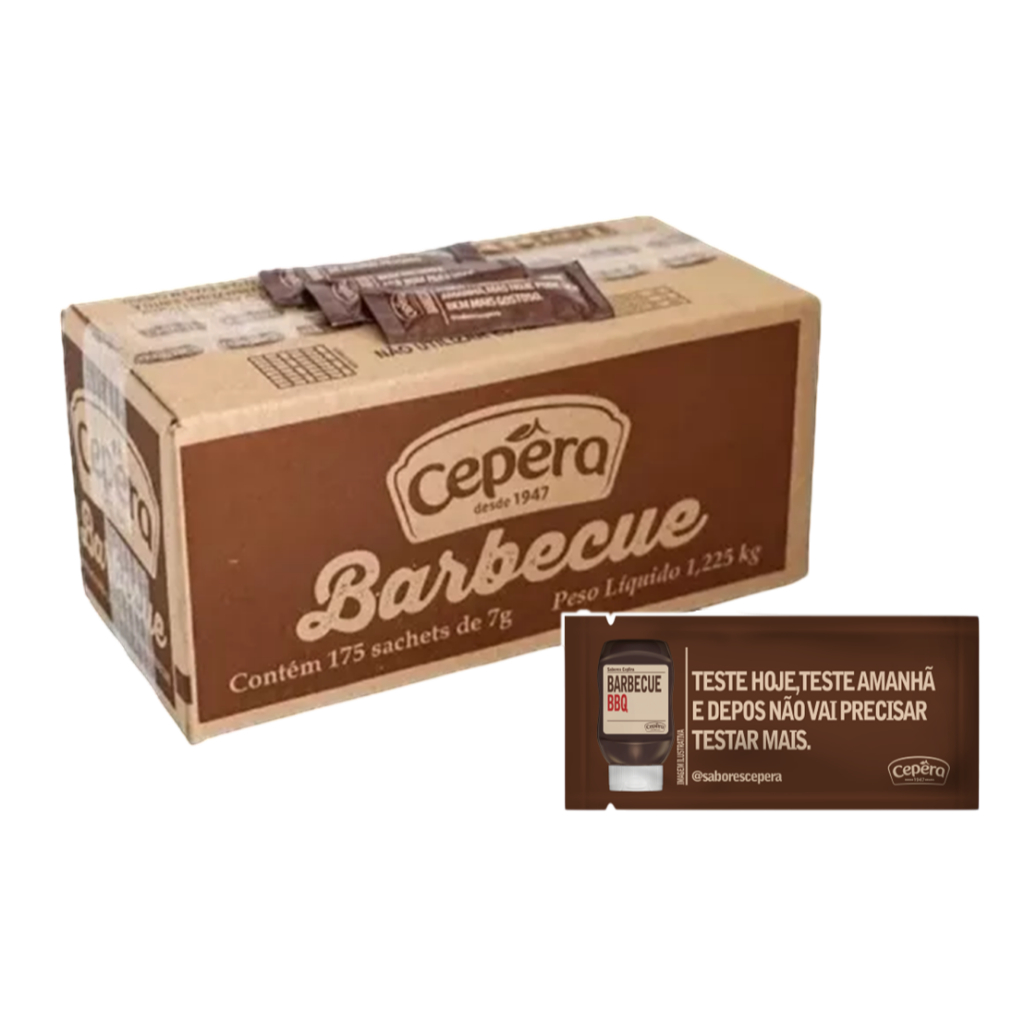 BARBECUE SACHET CEPERA 1CX 175 SACHES DE 7GRS | Shopee Brasil
