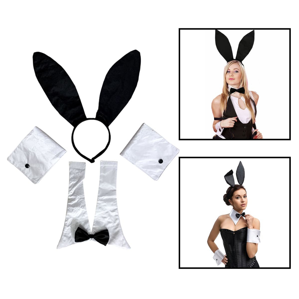 Kit Acessórios Fantasia de Coelhinha Carnaval Luxo | Shopee Brasil