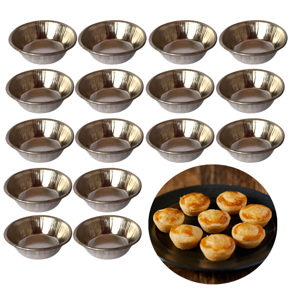 12 Forminhas De Empada Alumínio Folhas de Flandres nº0 Mini Forma 24/60 ...