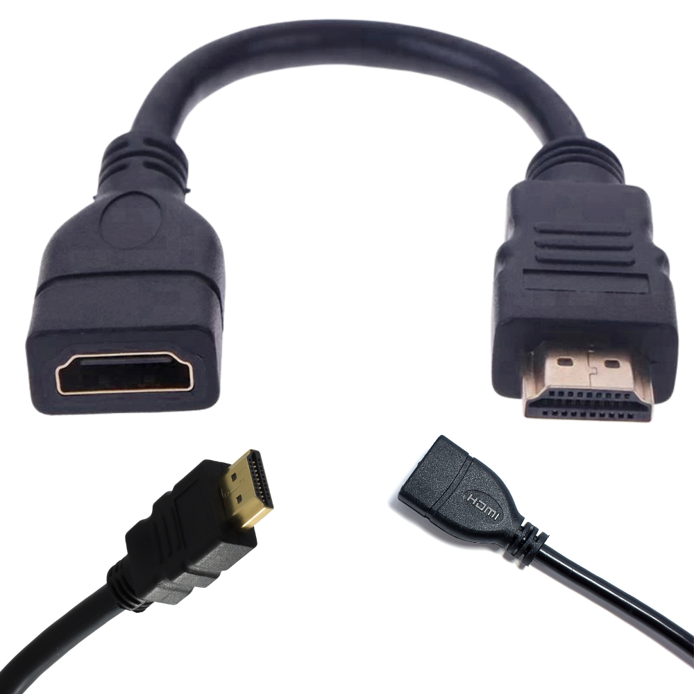 Adaptador Hdmi Femea X Femea Emenda Extensor Conector 20CM | Shopee Brasil