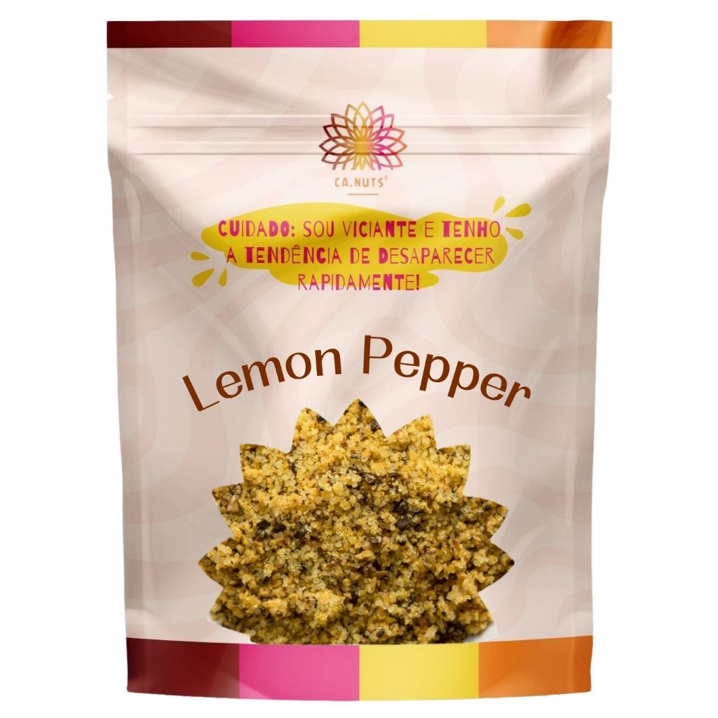 Lemon Pepper Premium Ca.Nuts | Linha especial Ca.Nuts | Shopee Brasil