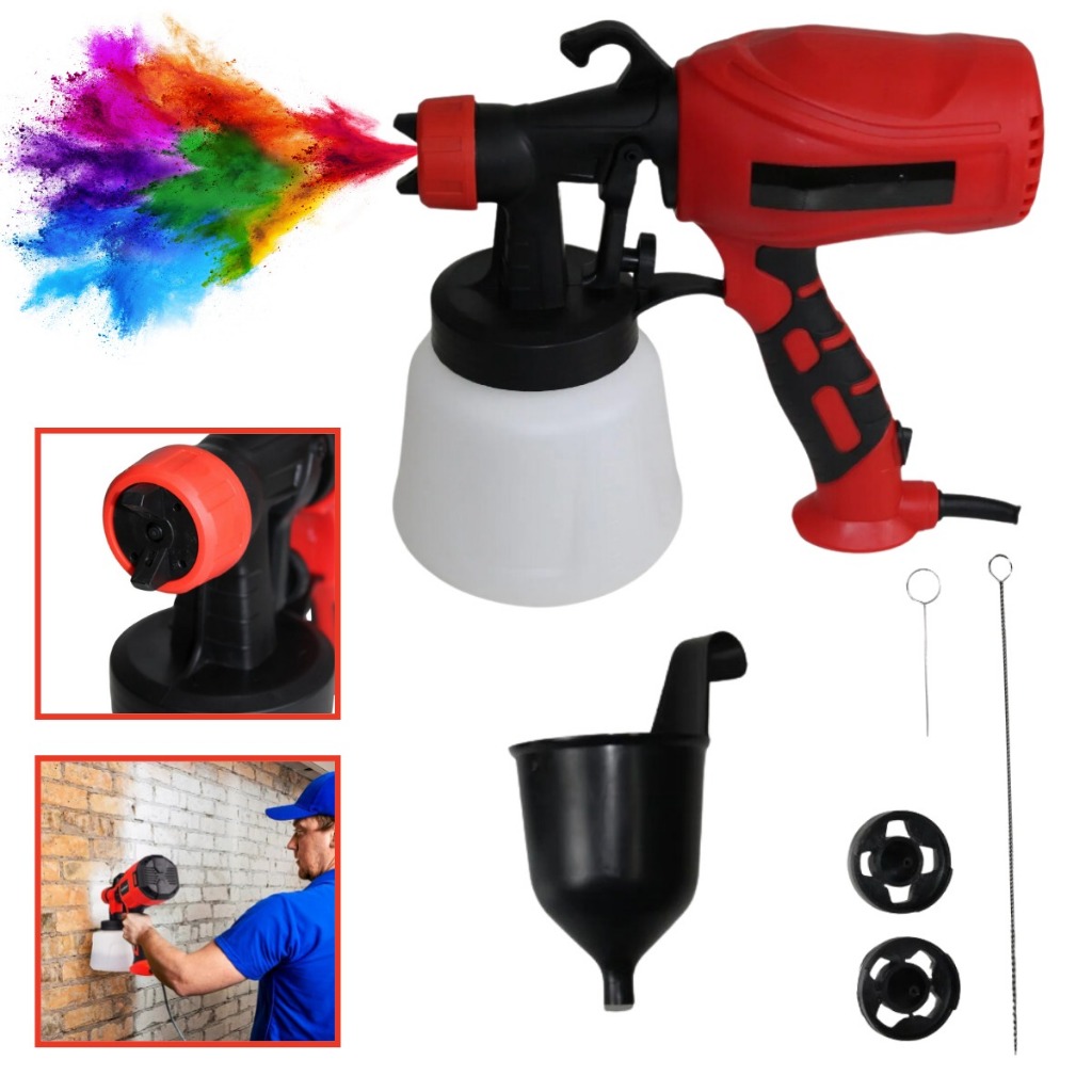 Pistola Elétrica Pintura Pulverizador de Tinta Compressor Paint 900w 110V/220V | Shopee Brasil