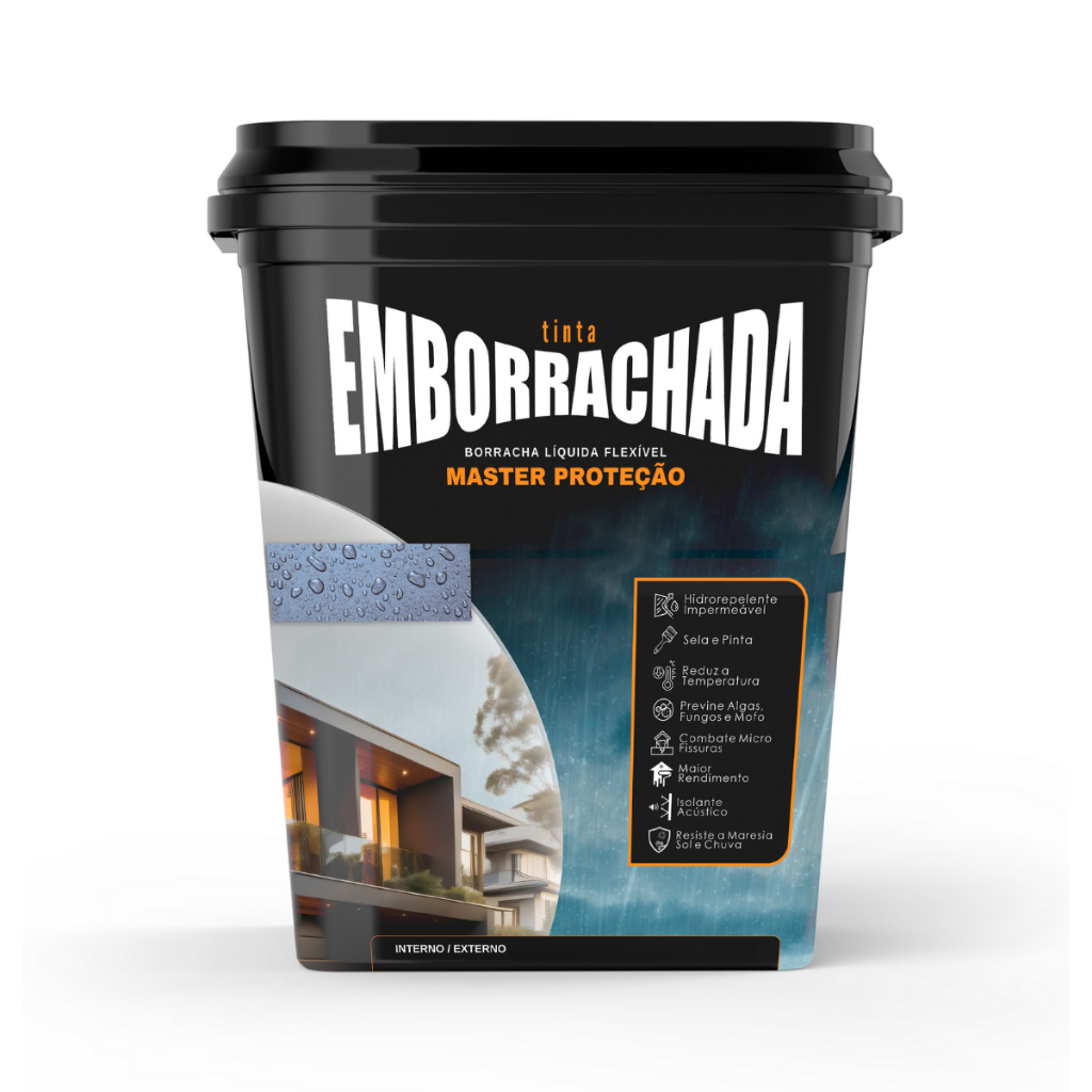 Tinta Emborrachada Borracha Líquida MasterFix 4KG - PARADE - REBOCO ...