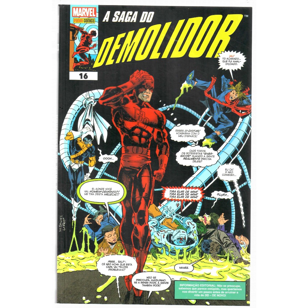 A Saga Do Demolidor Vol. 16 (janeiro de 2024) Panini -Capa Cartão ...