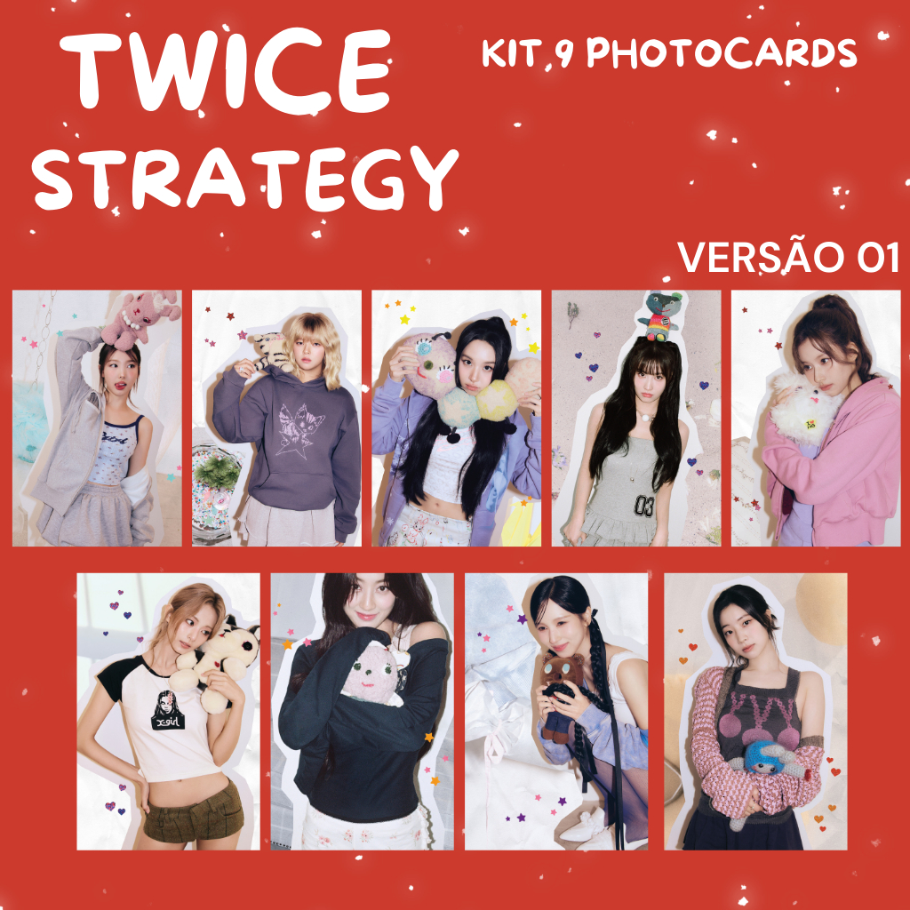 PHOTOCARDS TWICE STRATEGY KPOP FANMADE | Shopee Brasil