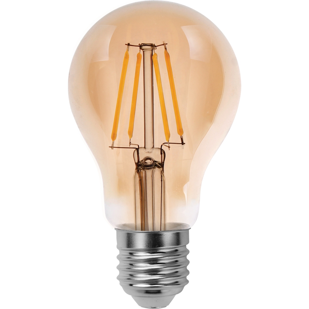 Lâmpada Filamento Loren Led Bulbo Bivolt Luz Amarela 4w | Shopee Brasil