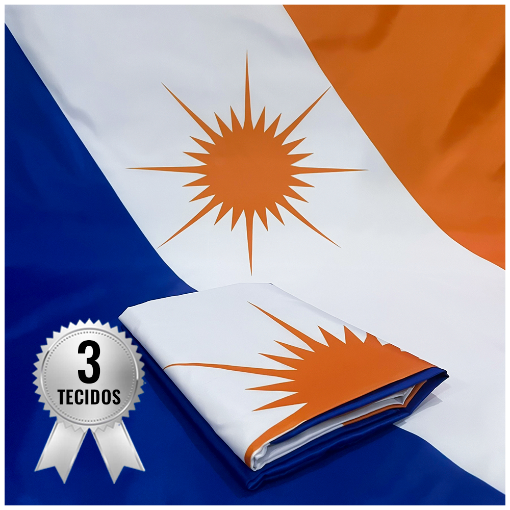 Bandeira de Tocantins 128cm por 90cm 3 Tecidos Dupla Face Oficial ...