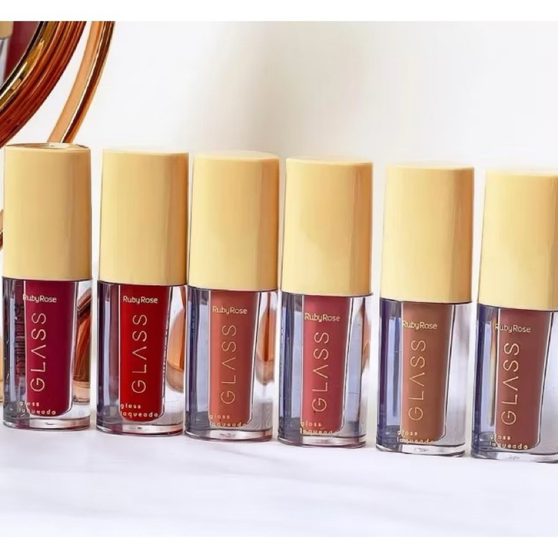 Gloss Laqueado Brilho Labial Ruby Rose Glass Lançamento | Shopee Brasil
