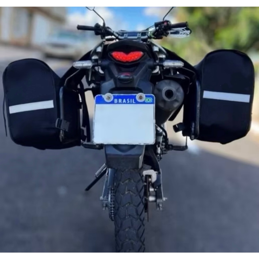 Bolsa Alforge Lateral Moto Universal 50lt Reforçado Eva 3mm | Shopee Brasil