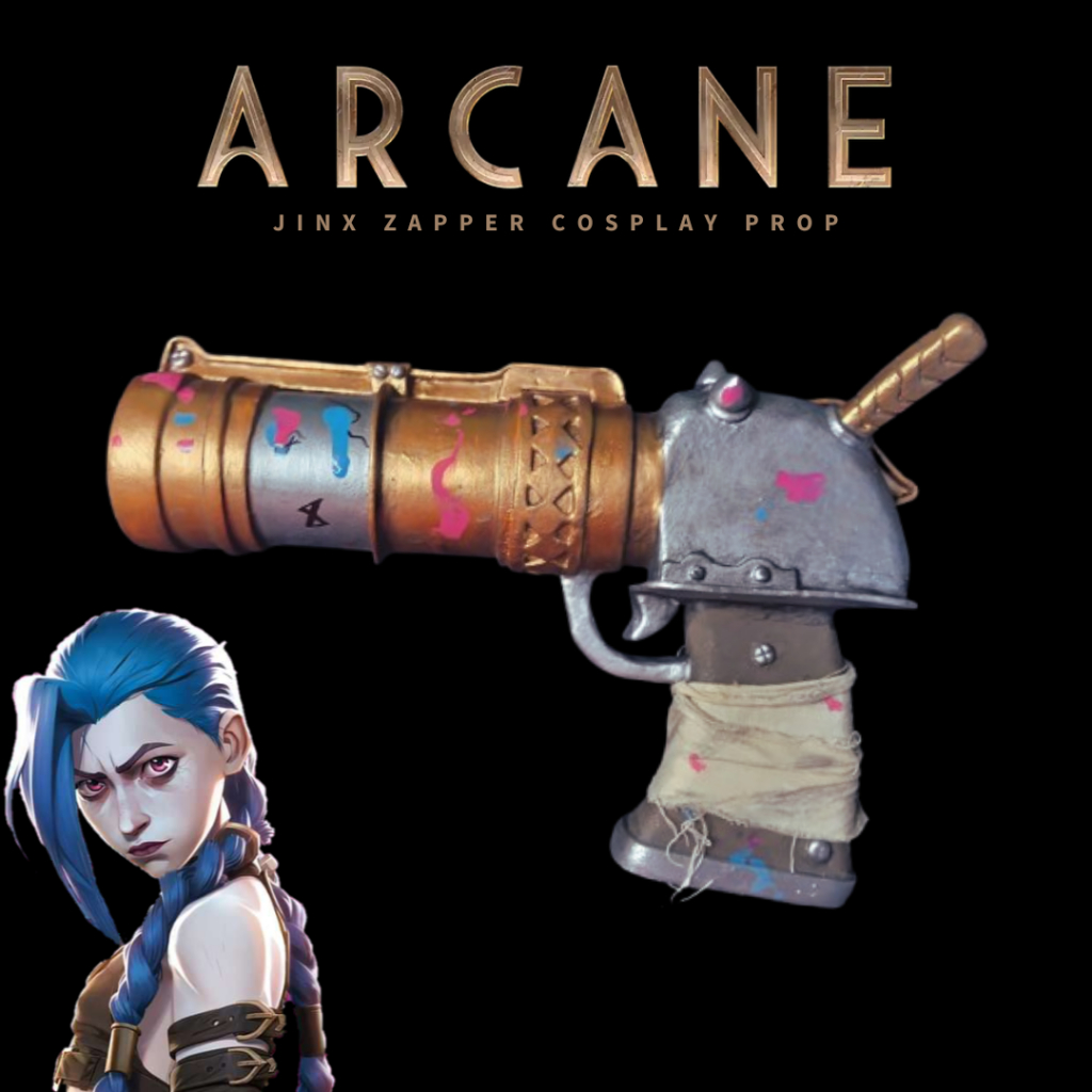 Jinx Arcane Cosplay Zapper | zap-zap pistola jinx cosplay prop | league ...