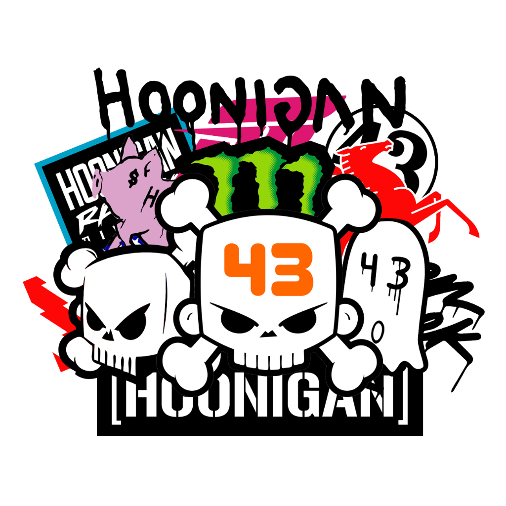 Cartelas de adesivos Hoonigan ken block em vinil premium | Shopee Brasil