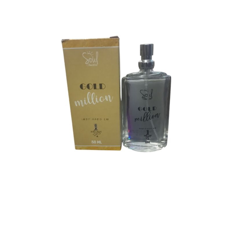 Perfume Masculino Gold Million 50ML | Shopee Brasil