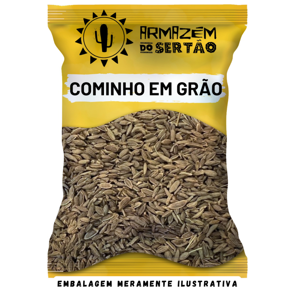 Tempero Cominho Em Grão Puro 1KG - 500GR - 250GR | Shopee Brasil