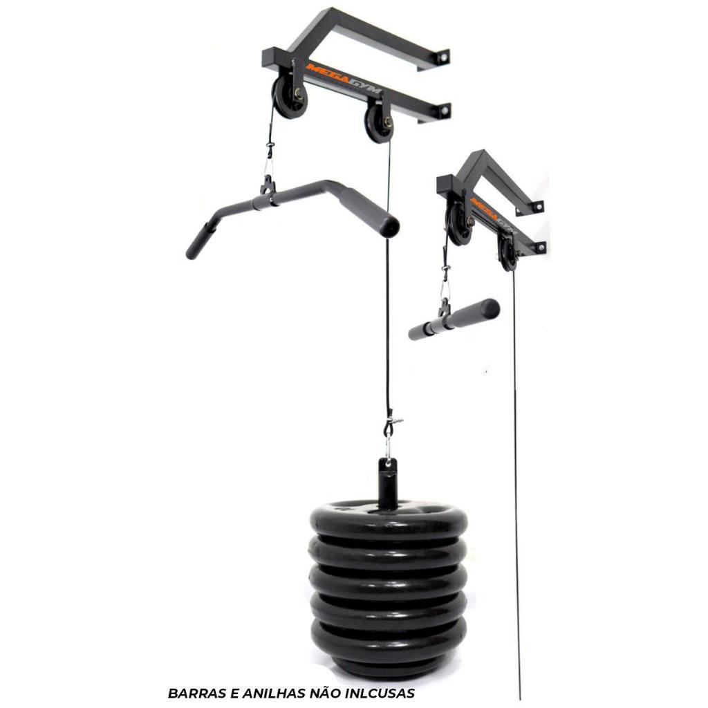 Mono Cross Over Fixo Em Parede Com 2 Polias Puxador Pulley | Shopee Brasil
