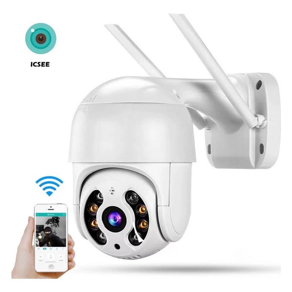Camera wiFi HD Externa Ip Resistente D'agua Infravermelho ISEE | Shopee ...