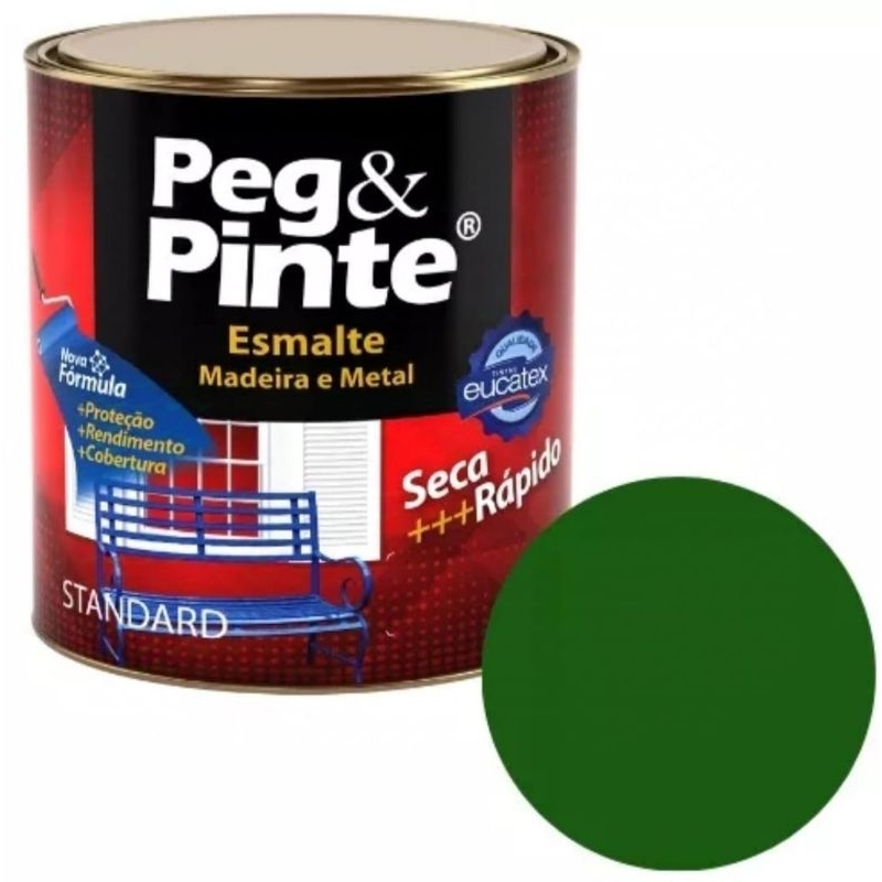 ESMALTE PEG PINTE EUCATEX VERDE FOLHA 900 ML. | Shopee Brasil