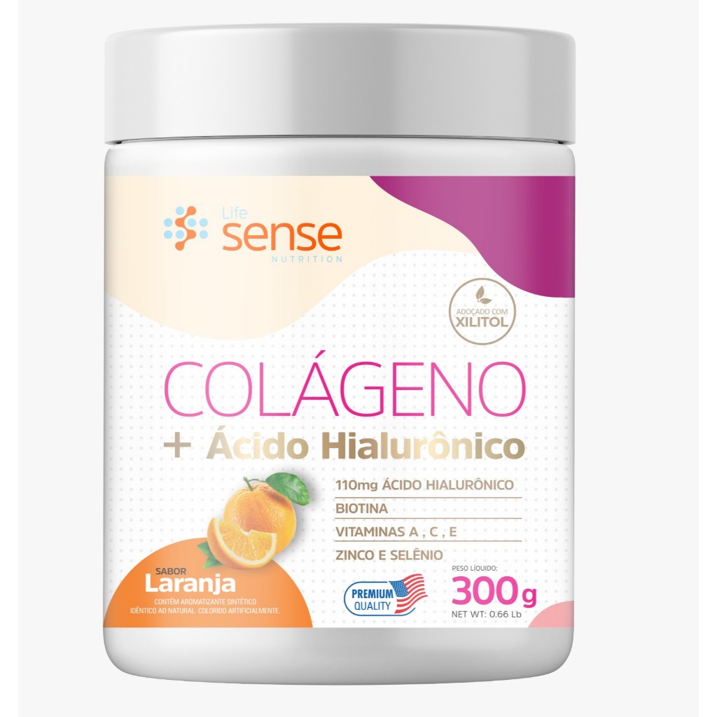 Colágeno Drink + Ácido Hialurônico 300g - LIFE SENSE NUTRITION | Shopee ...
