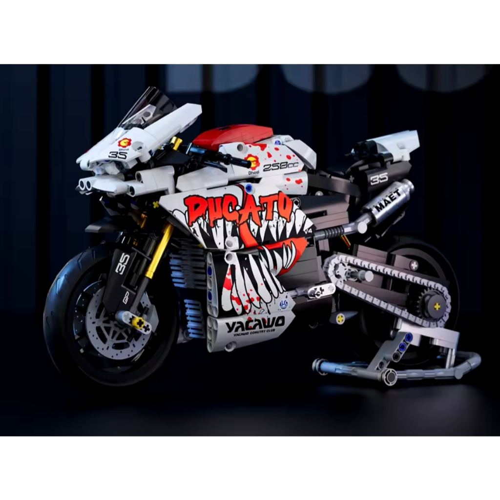 Blocos de Montar Lego Ducati V4 883pcs Com Manual de Montagem **COM ...