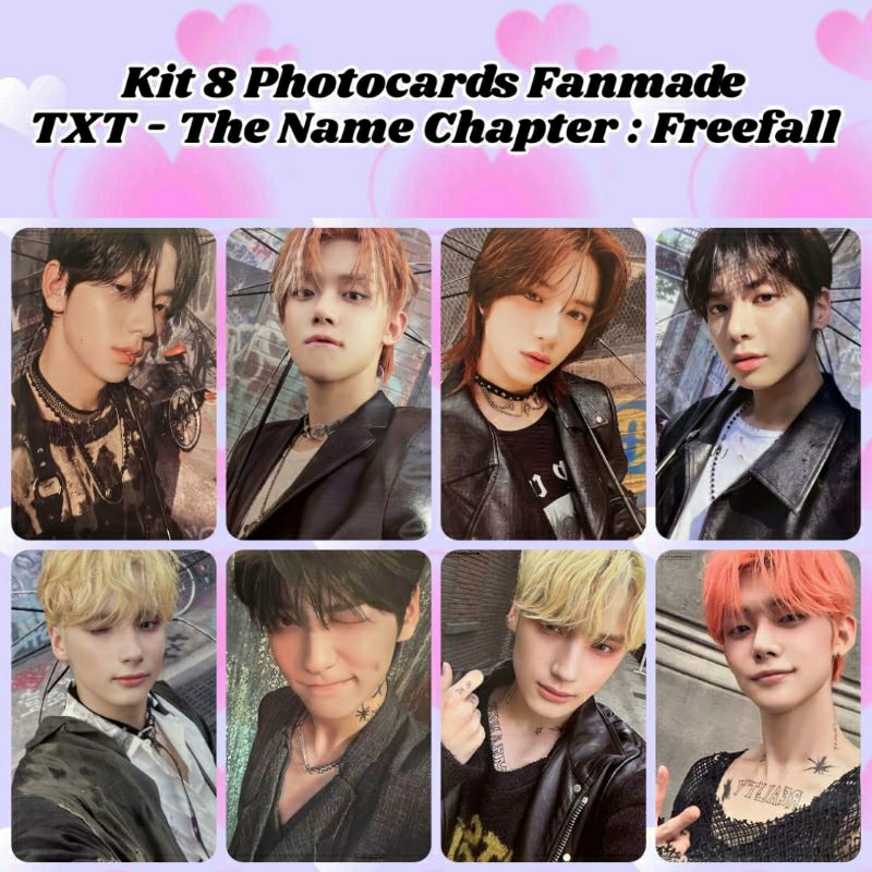 Kit 8 Photocards Fanmade TXT The Name Chapter : Freefall Kpop | Shopee ...