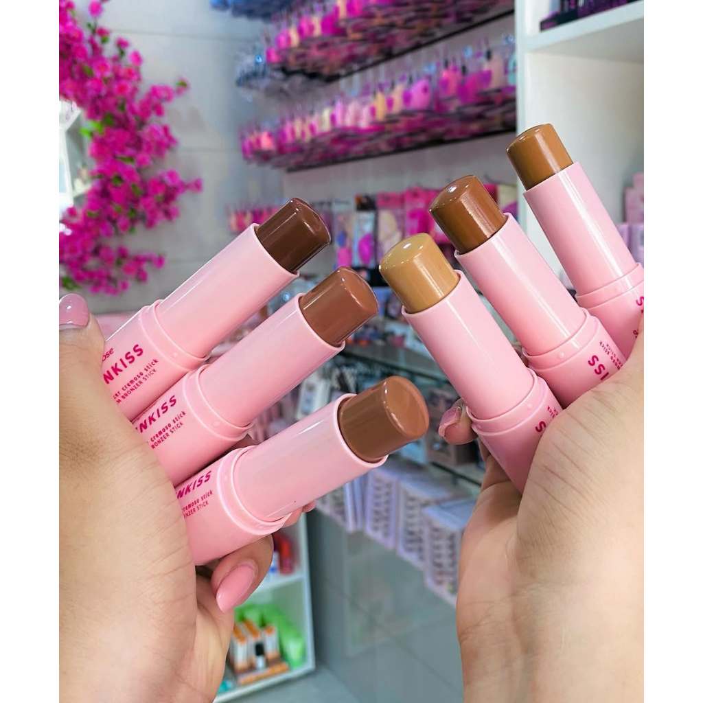 Kit com 6 Contorno Cremoso Bronzer Stick Bastão Sunkiss Ruby Rose Linha ...